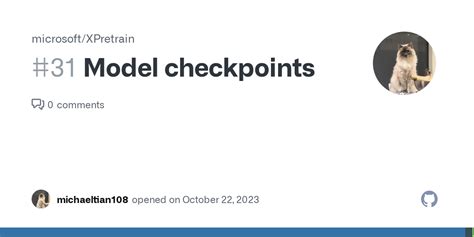 Model Checkpoints Issue Microsoft Xpretrain Github