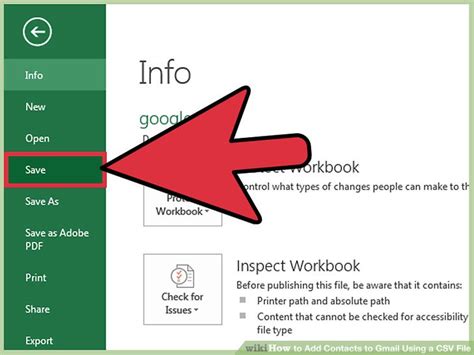 How To Add Contacts To Gmail Using A Csv File 10 Steps