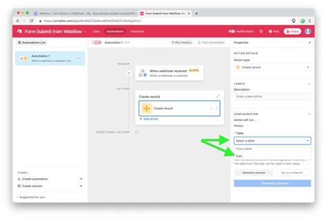 Airtable Webhooks Submit Native Webflow Forms Directly Into Airtable