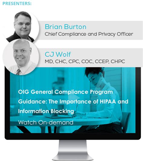 OIG GCPG The Importance Of HIPAA And Information Blocking Webinar