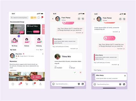 Social Networking App Ui By Madgeek On Dribbble