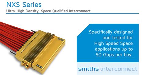 Smiths Interconnect Develops High Density And High Speed Interconnect Solution For Space Applications