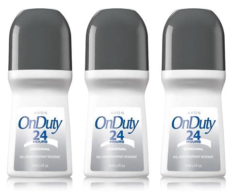Avon On Duty Original 24 Hour Antiperspirant Deodorant Roll On 26 Oz