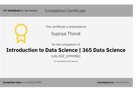 Supriya Thorat On Linkedin I Am Successfully Completed Introduction To Data Science