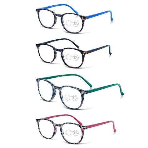Colorful Round Reading Glasses Mosaic