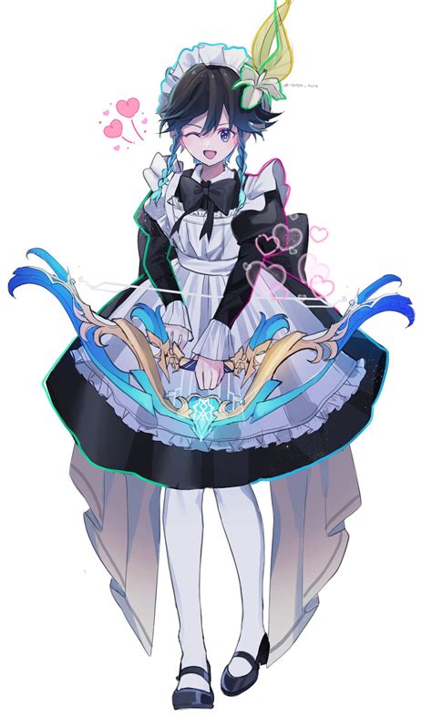 Venti Genshin Impact Drawn By Popen Danbooru