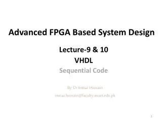 PPT FPGA Based System Design PowerPoint Presentation Free Download ID