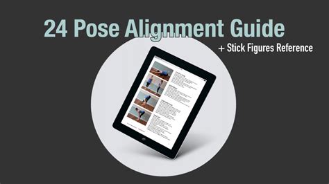 Free 24 Pose Alignment Guide Stick Figure Reference