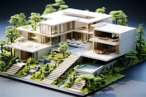 Premium Photo Architectural Plan Mockup Opened