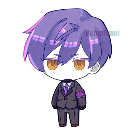 Safebooru 1boy Armband Black Gloves Black Jacket Black Pants Chibi