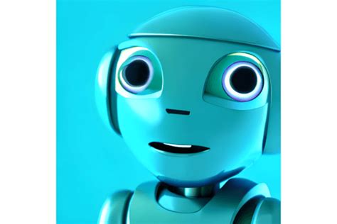 Blue Robot Graphic By L M Dunn · Creative Fabrica