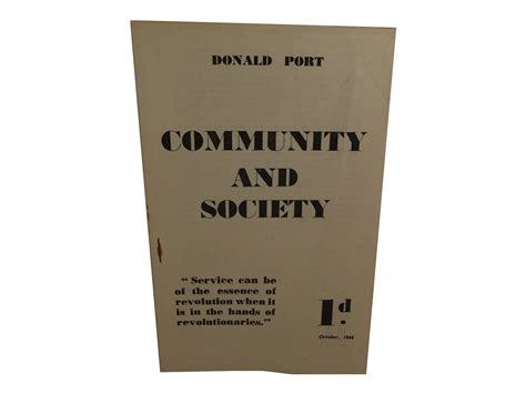 Community And Society Zetetic Books