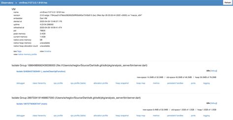 dart exe eating all memory · issue 40243 · dart lang sdk · github
