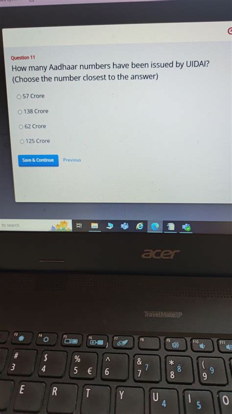 Question 11how Many Aadhaar Numbers Have Been Issued By Uidai Choose T