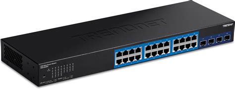 TRENDnet Port Web Smart Switch X Gigabit Ports X G SFP Slots High Speed Network