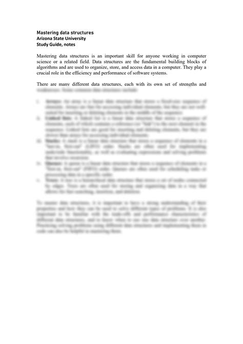 Solution Mastering Data Structures Studypool