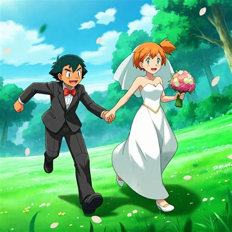 Just Married Ash X Misty By Pokeshippingia On Deviantart