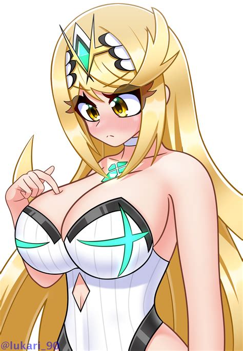 Rule 34 Alternate Costume Breasts Core Crystal Female Female Only Lukari Mythra Nintendo Solo