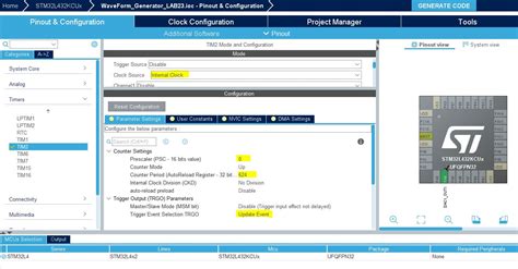 Stm32 Dac Dma Sine Wave Generation Stm32 Dac Dma Example