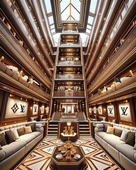 قایق لاکچری و تفریحی برند لویی ویتون عکس