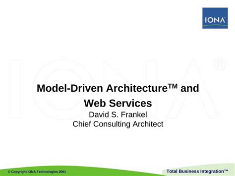pdf model driven architecture web services€¦ · and components as web