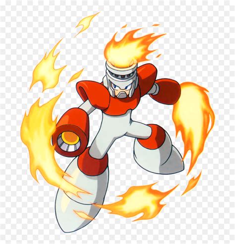 Fire Man Robot Master Hd Png Download Vhv