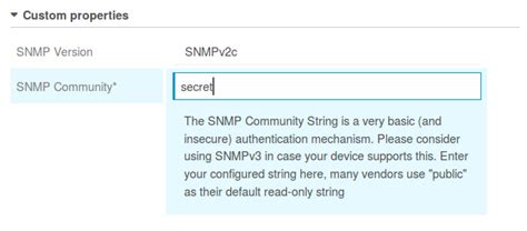 Fields Example SNMP Icinga Director