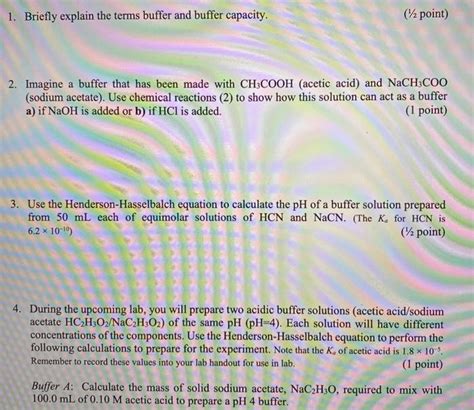 Solved 1 Briefly Explain The Terms Buffer And Buffer