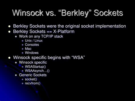 Ppt Sockets Powerpoint Presentation Free Download Id2566461