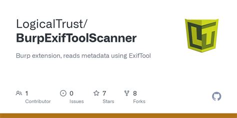 github logicaltrust burpexiftoolscanner burp extension reads metadata using exiftool
