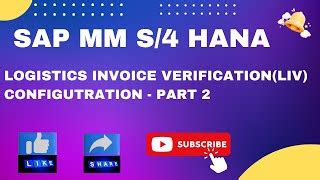 Invoice Verification Configuration In SAP MM S HANA Doovi