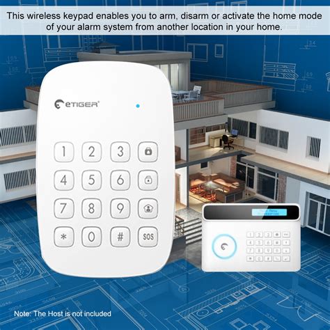 Etiger Es K1a 433mhz Wireless Alarm System Keypad Grandado