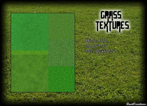 Second Life Marketplace Root Grass Textures