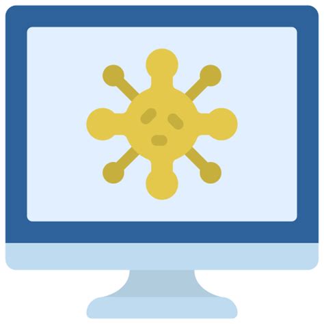 Computer Bug Juicy Fish Flat Icon