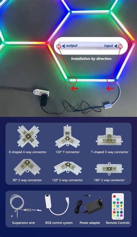 WCS HEX RGB Hexagrid Lighting System Wheely Cool Stuff