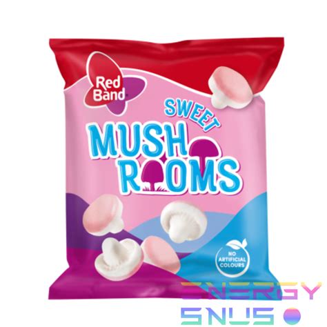 Red Band Sweet Mushrooms 100g Energy Candy Shop