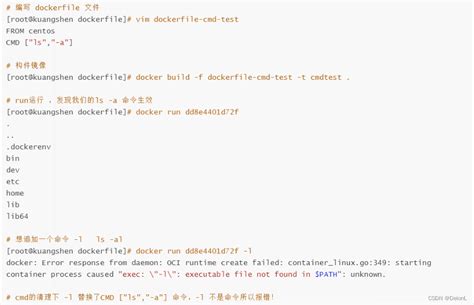 Dockerfile指令解释 Csdn博客