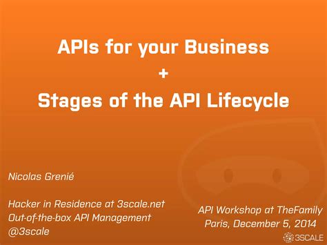 Apis For Your Business Stages Of The Api Lifecycle Pdf