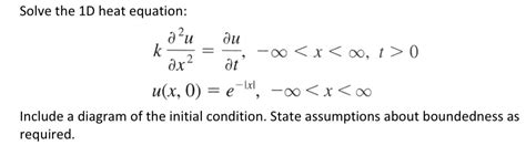 Solved Solve The 1d Heat