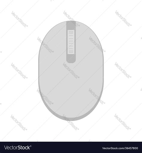 A Simple Gray Computer Mouse In Shape Royalty Free Vector