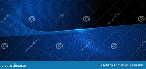 Vector Abstract Dynamic Wave Flow Mesh Particles Illustration Futuristic Network Technology