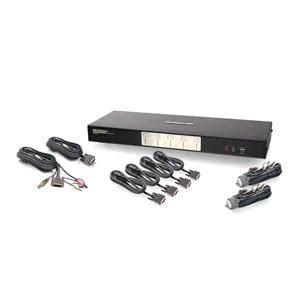 4PORT DVI KVM SWITCH W AUDIO USB 2 0 HUB CABLES TAA COMPLIANT Walmart Com