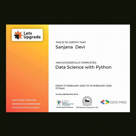 Datascience Python Letsupgrade Learning Sanjana Devib