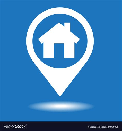 map pointer house icon royalty free vector image