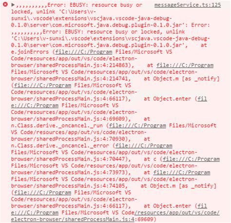Plugin Uninstall Error Issue Microsoft Vscode Java Debug GitHub