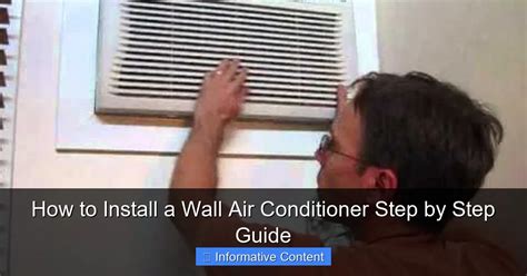 How To Install A Wall Air Conditioner Step By Step Guide Air Conditioner