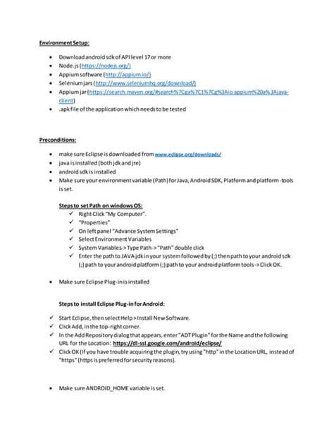 Appium For Testing Android App Docx