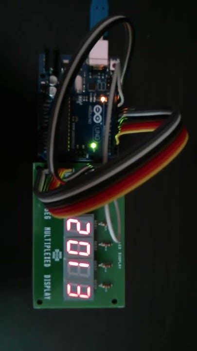 7 Segment Multiplexed Common Anode Display With Arduino Youtube