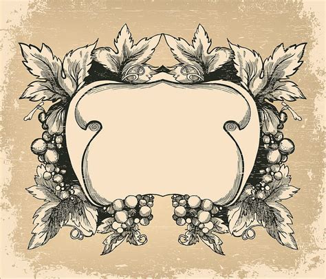 그런 지 꽃 프레임 벡터 Ai Eps Uidownload