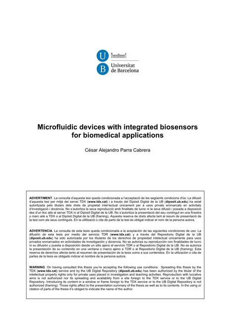 Pdf Microfluidic Devices With Integrated Biosensors For … 2445 60929 1 Cpac